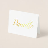 Personalized Name | Bridesmaid | Danielle Foil Card | Zazzle