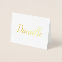Personalized Name | Bridesmaid | Danielle Foil Card | Zazzle
