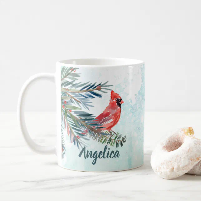 Personalized Name Cardinal Gift Mug | Zazzle