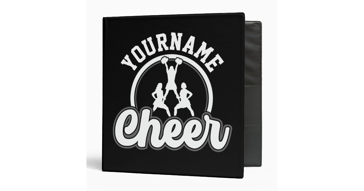Personalized NAME Cheer Team Varsity Cheerleader 3 Ring Binder | Zazzle