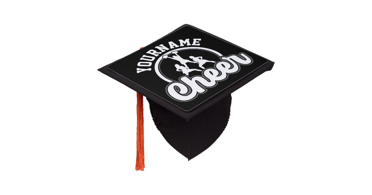 Personalized NAME Cheer Team Varsity Cheerleader Graduation Cap Topper ...