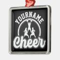 Personalized NAME Cheer Team Varsity Cheerleader Metal Ornament | Zazzle