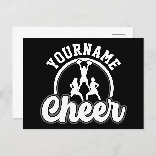 Personalized NAME Cheer Team Varsity Cheerleader Postcard | Zazzle