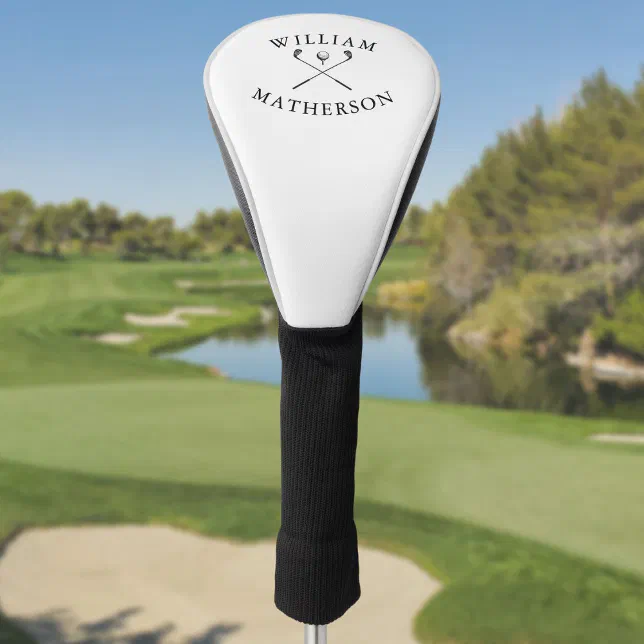 Personalized Name Classic Golf Clubs Golf Head Cover | Zazzle