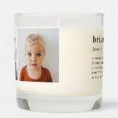 Personalized Name Custom Definition | 3 Photo Scented Candle | Zazzle