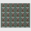 Personalized Name Custom Rottweiler Dog Christmas Wrapping Paper | Zazzle