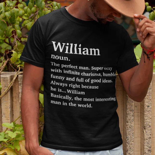 Personalized Name Definition T-Shirt | Zazzle