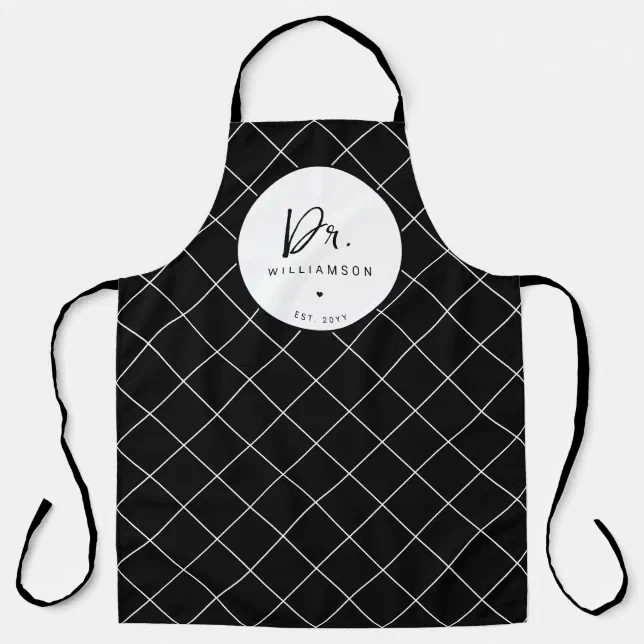 Personalized Name Dr Minimalist Doctor Graduation Apron | Zazzle