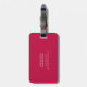 Personalized Name Editable Color and White Stripes Luggage Tag | Zazzle