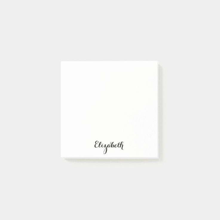 Personalized Name Elegant Home Office Business Post-it Notes | Zazzle
