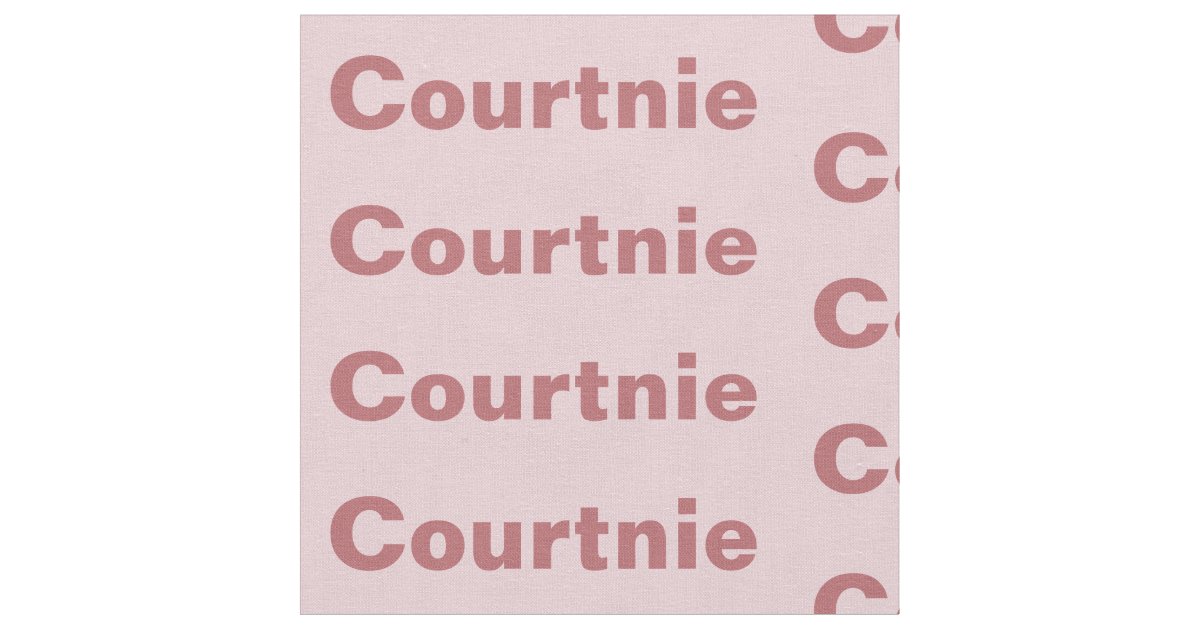 Personalized Name Fabric | Zazzle
