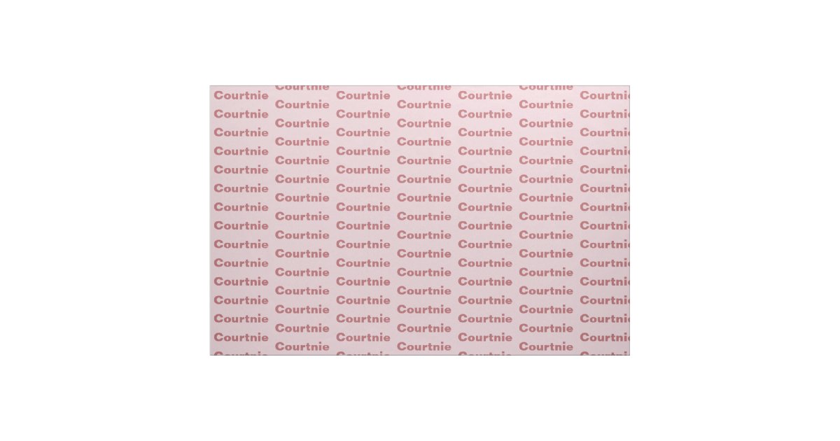 Personalized Name Fabric | Zazzle