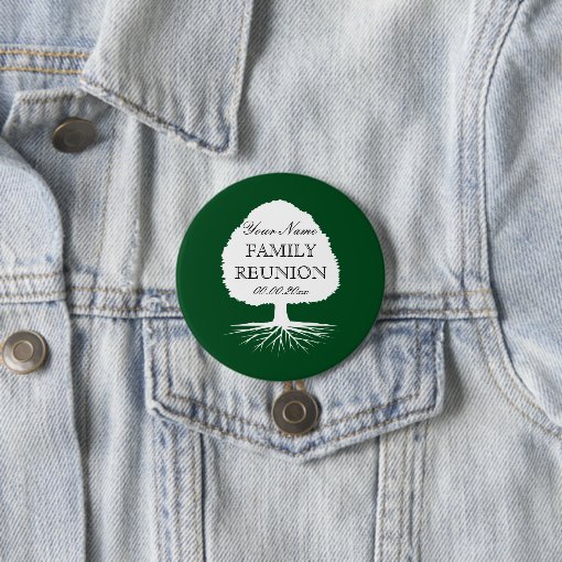 Personalized name family reunion party buttons | Zazzle