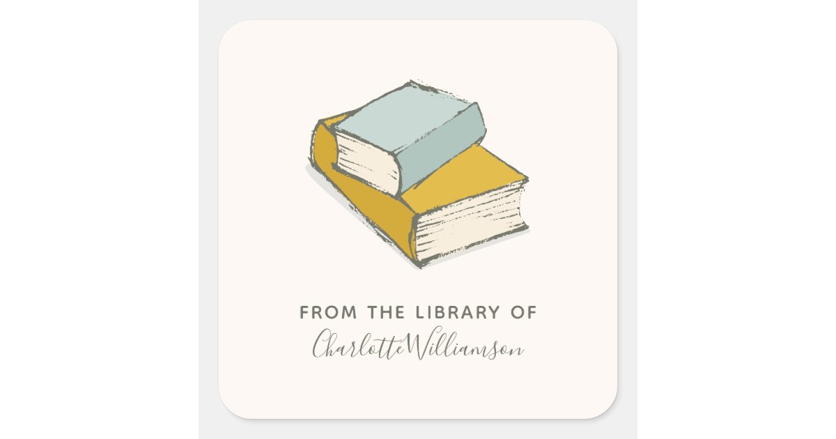 Personalized Name From The Library of Bookplate | Zazzle