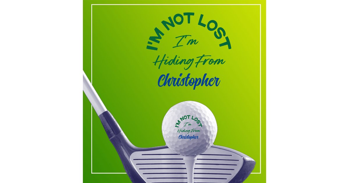 Personalized Name Funny Golf Balls | Zazzle