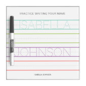 Personalized Name Handwriting Practice Whiteboard | Zazzle