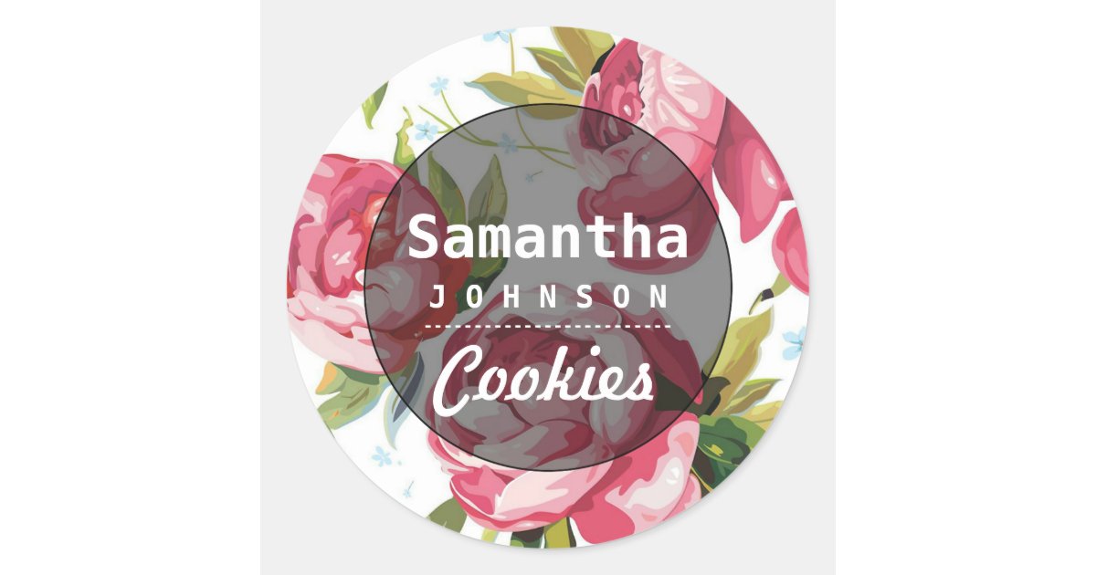 Personalized Name Homemade Cookies | Bakery Labels | Zazzle