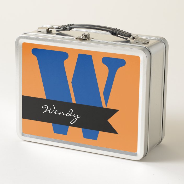 Personalized Name & Initial Metal Lunch Box | Zazzle.com