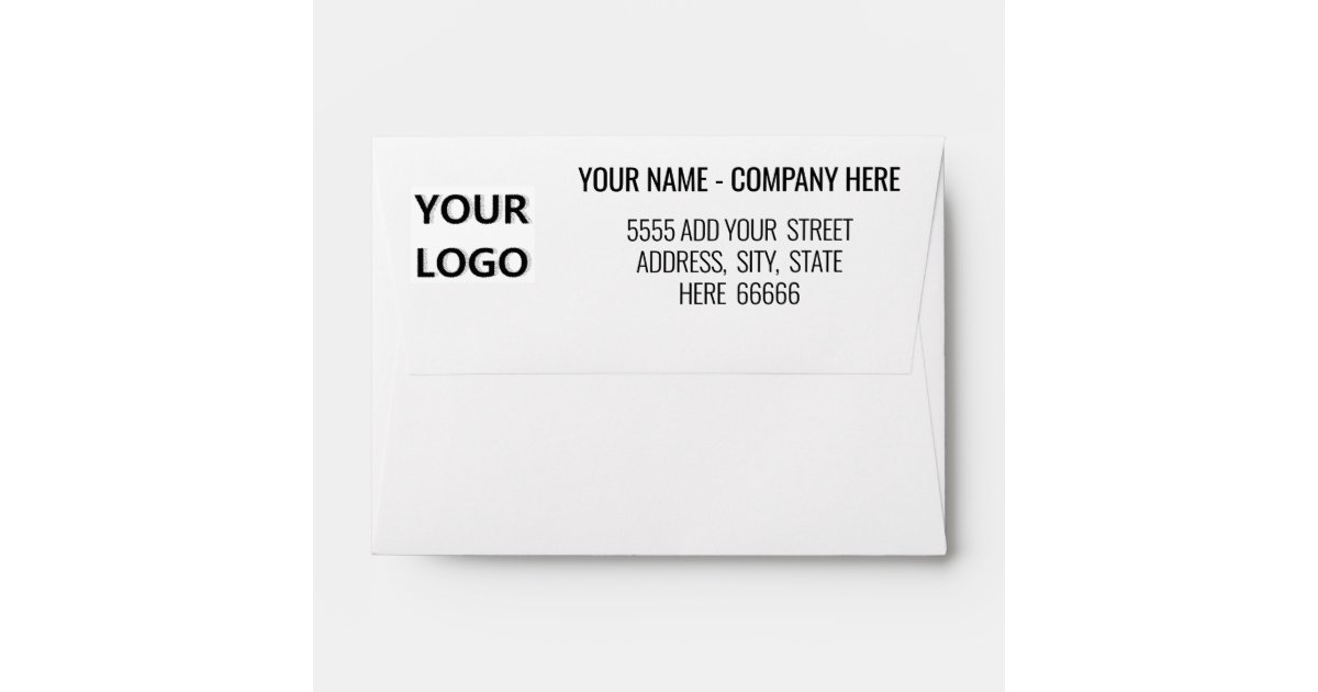 Personalized Name Logo Return Address Envelope | Zazzle