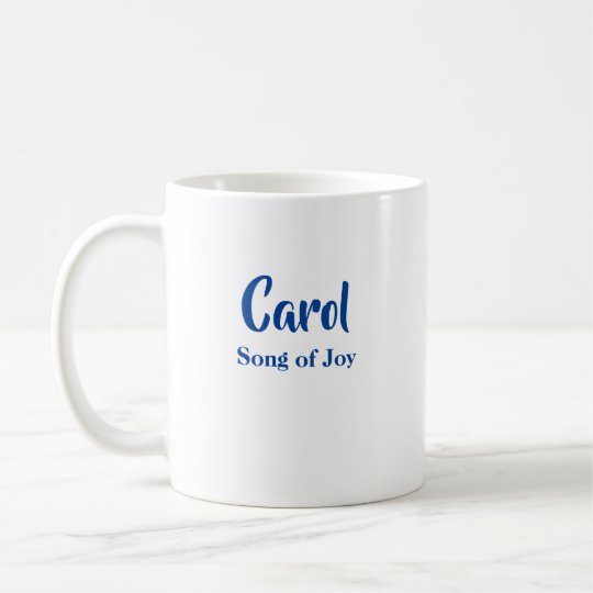 Personalized Name Meaning Name Carol Mug | Zazzle.com