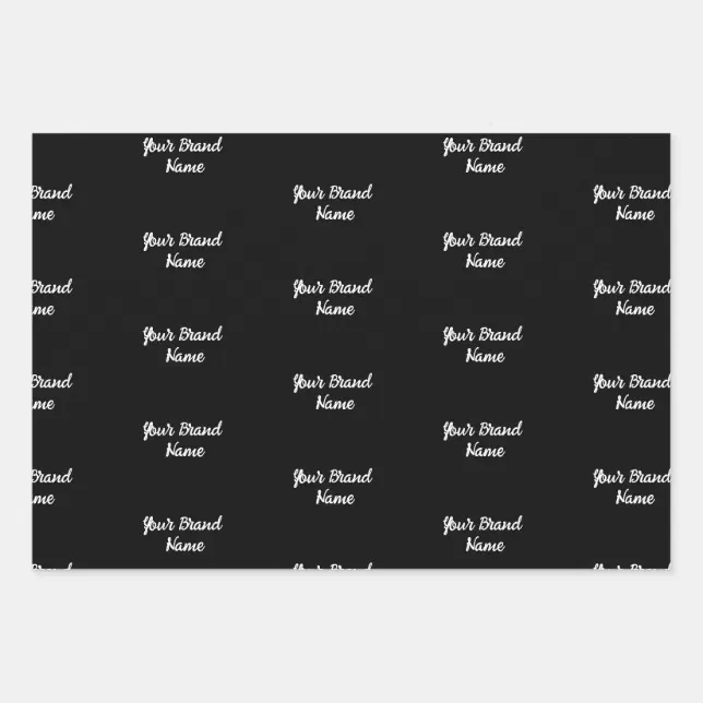 Personalized Name Monogram Business Wrapping Paper | Zazzle
