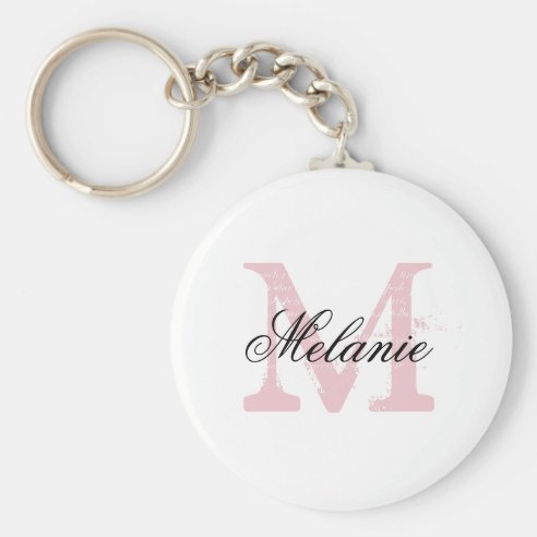 Letter M Keychains - No Minimum Quantity | Zazzle