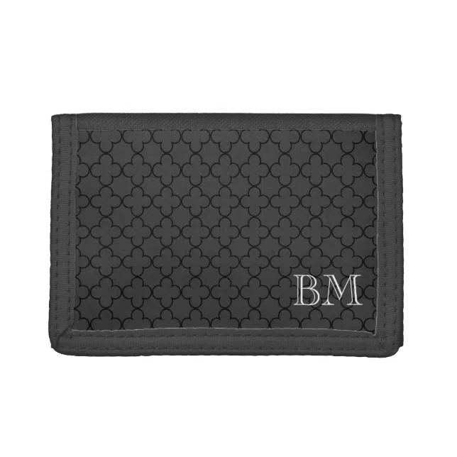 Personalized name monogram wallet for men | Zazzle