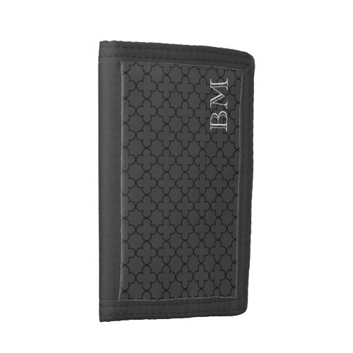 Personalized name monogram wallet for men | Zazzle