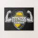 Personalized NAME Muscle Fitness Trainer Gym Jigsaw Puzzle | Zazzle