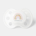 Personalized Name Muted Rainbow Baby Pacifier | Zazzle