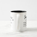Personalized Name Noun Definition Custom Text Gift Two-Tone Coffee Mug ...