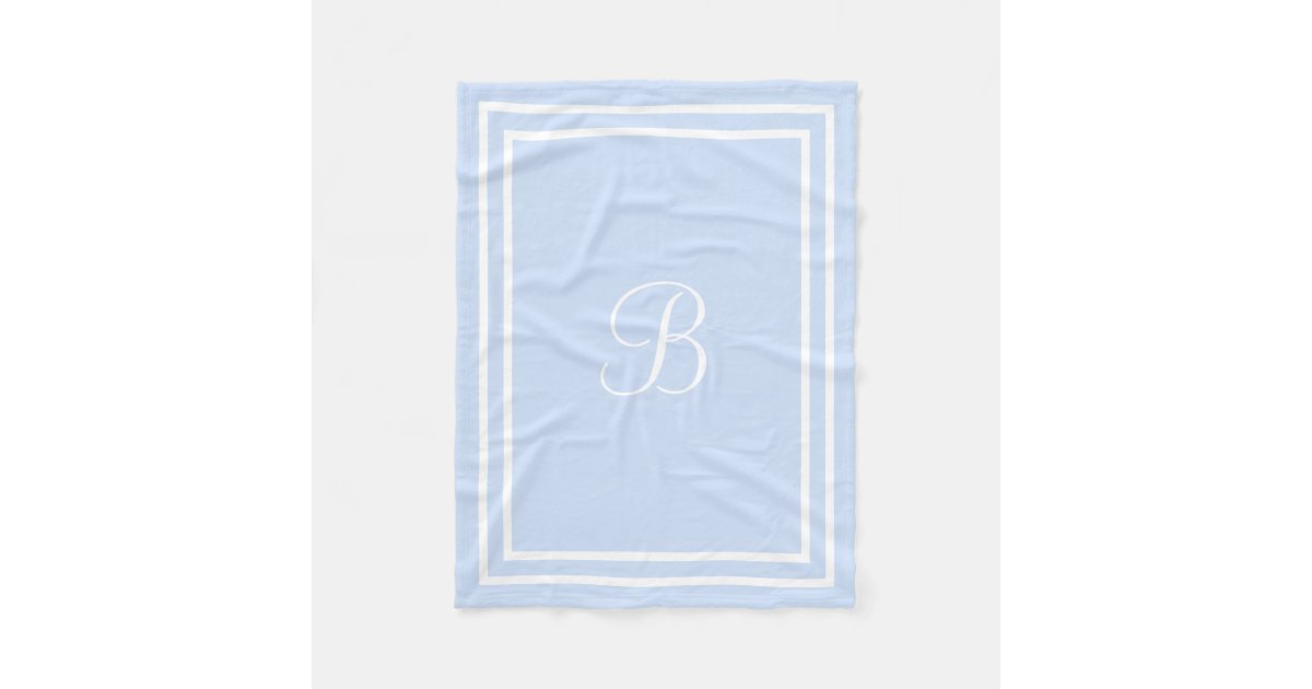 Personalized name or initial fleece Blanket | Zazzle