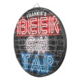 Personalized Name Patriotic Beer Sign Brewery Pub Dart Board | Zazzle
