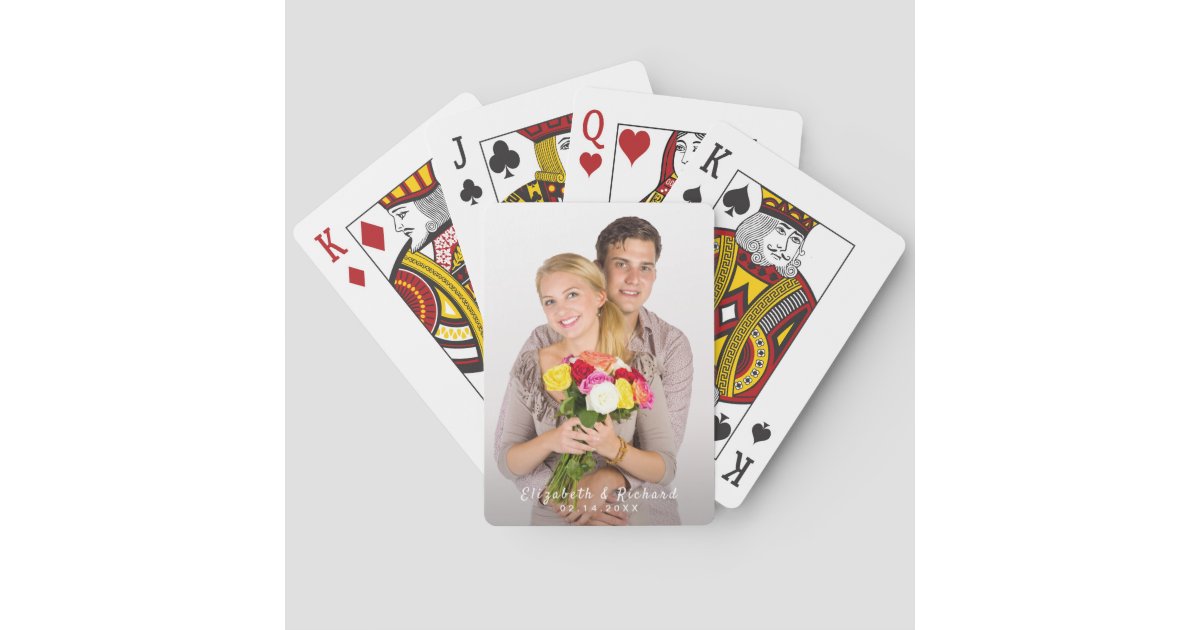 Personalized Name Photo Playing Cards | Zazzle