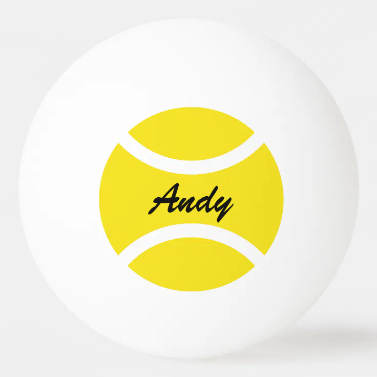 Personalized name ping pong table tennis balls | Zazzle