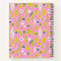 Personalized Name Pink Floral School Office Cute Notebook | Zazzle