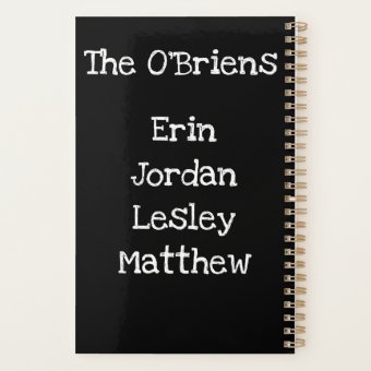 Personalized Name Planner | Zazzle