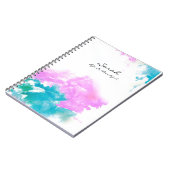 Personalized Name, quote, water paint design Notebook | Zazzle