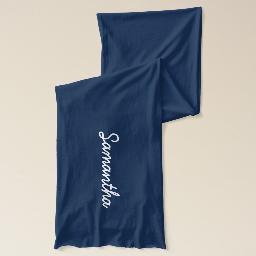 Personalized name scarves for women in cute colors | Zazzle