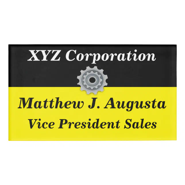 Personalized Name Tag with Magnetic Back | Zazzle