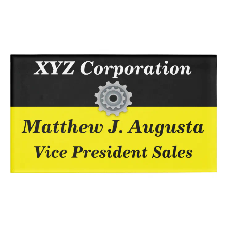 Personalized Name Tag with Magnetic Back | Zazzle