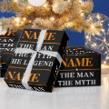 Personalized Name The Man The Myth The Legend Wrapping Paper | Zazzle