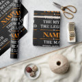 Personalized Name The Man The Myth The Legend Wrapping Paper | Zazzle