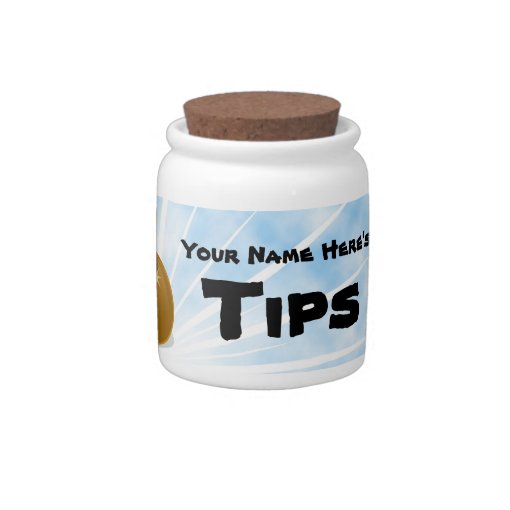 Personalized Name Tips Jar | Zazzle