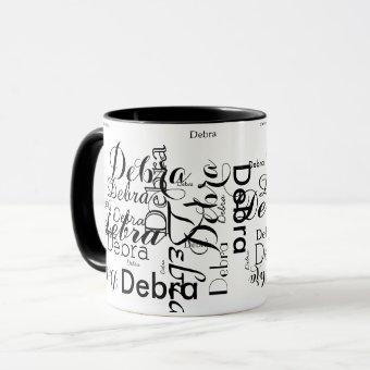 personalized Name typography Mug | Zazzle