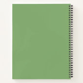Personalized Name Watercolor Sunflower Sage Green Notebook | Zazzle