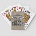 Personalized NAME Wild West Gun Revolver Saloon Poker Cards | Zazzle
