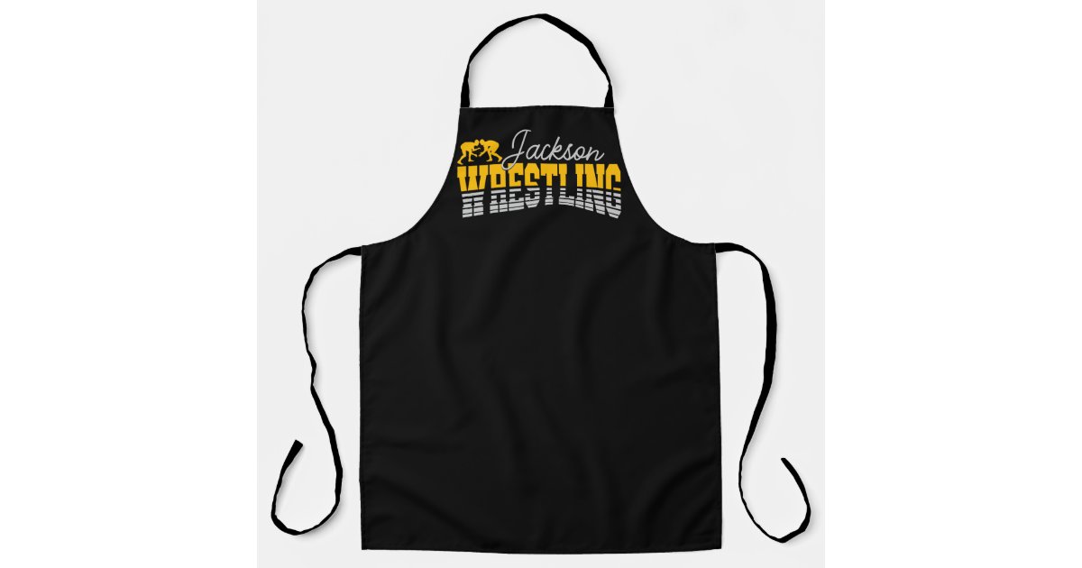 Personalized NAME Wrestling School Team Wrestler Apron | Zazzle