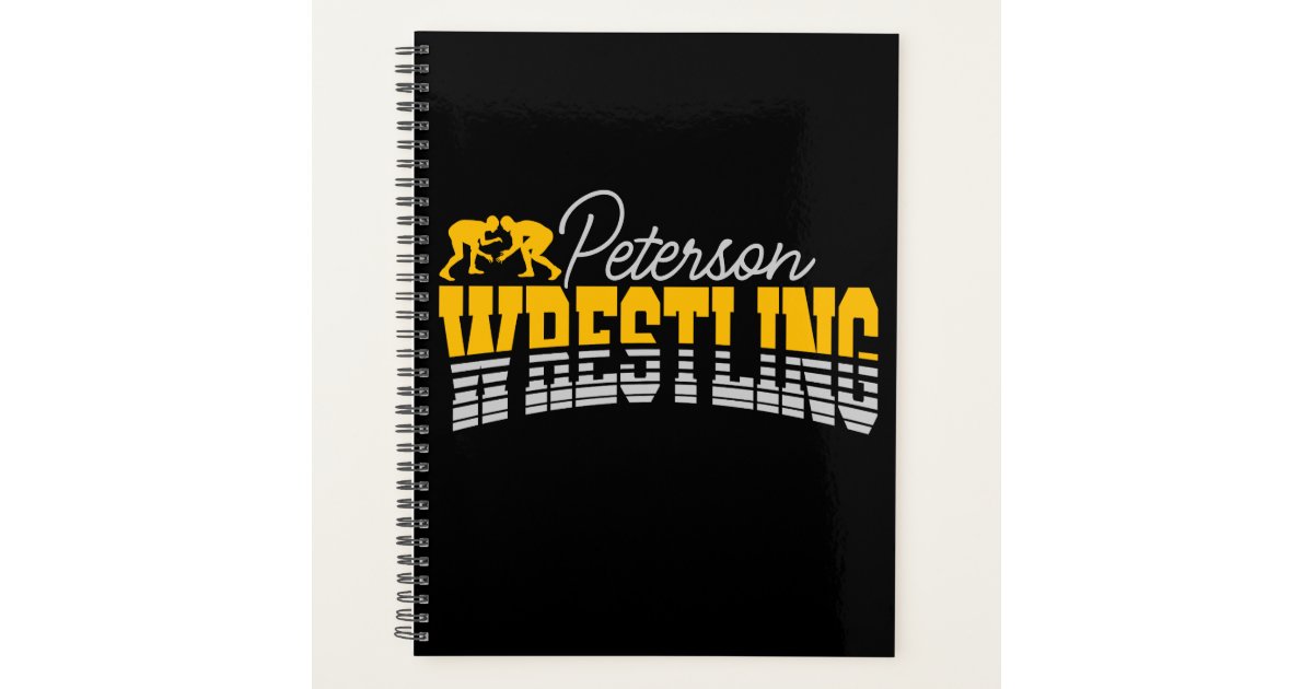 Personalized NAME Wrestling School Team Wrestler Planner | Zazzle