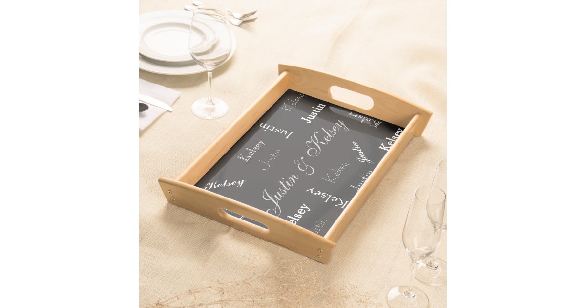 Personalized Names Serving Tray Zazzle personalized-names-serving-tray-zazzle